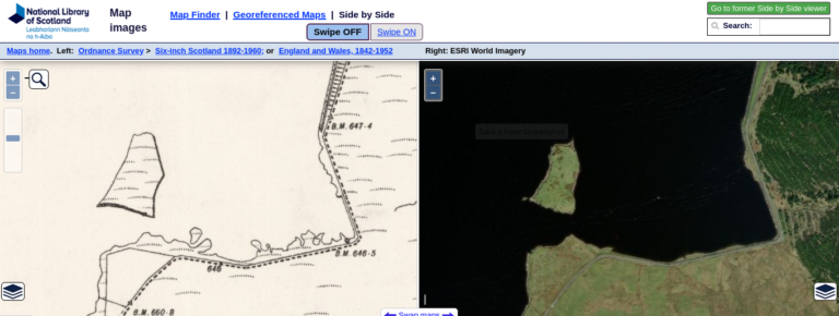 NLS Side-By-Side Maps – Inverclyde Time Teamers